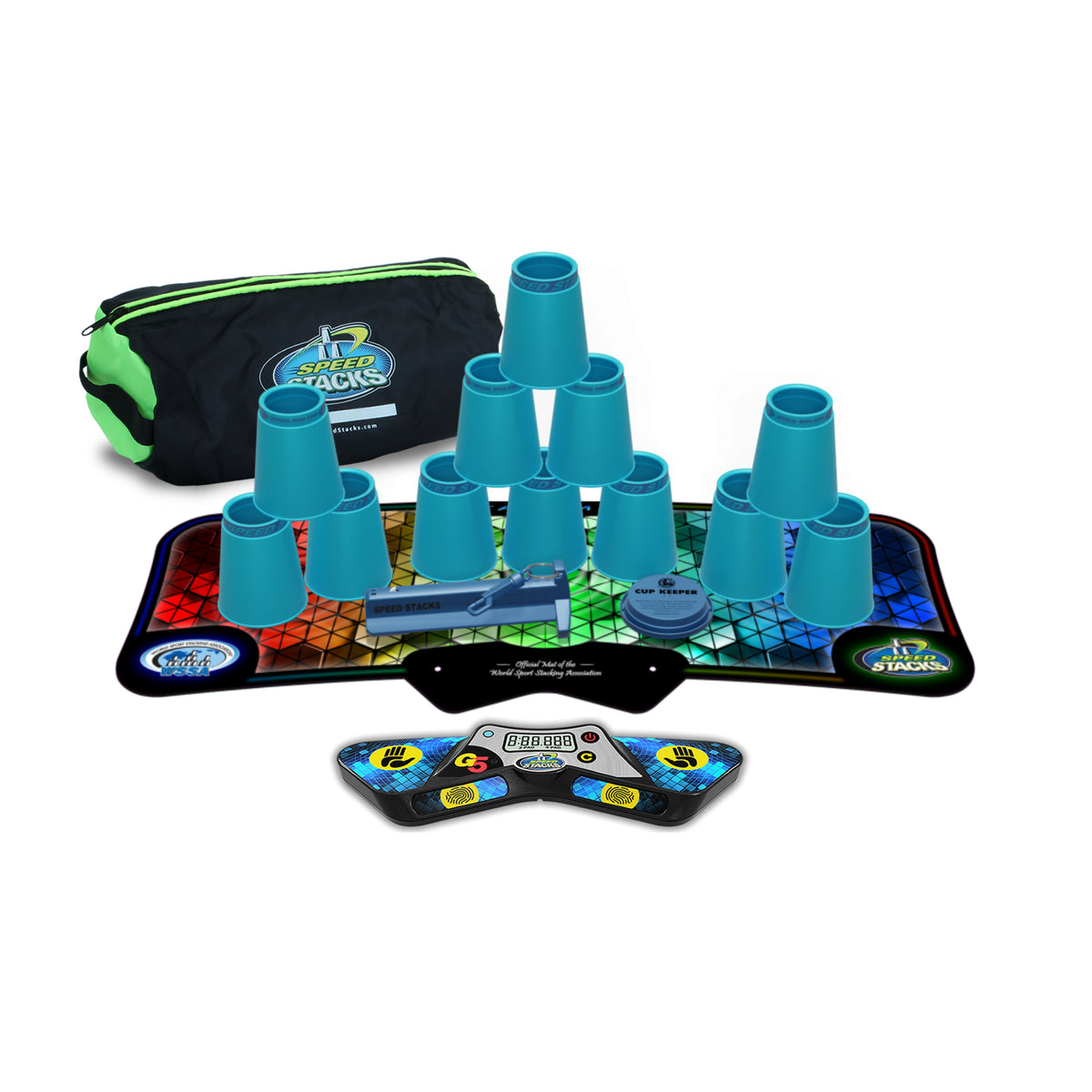 Speed Stacks Cup Stacks PS2x Sport Stacking Cups + Mat + Timer – Cubuzzle