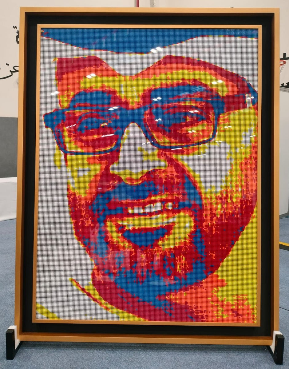 An exceptional artwork made with GAN Mosaic 10x10 – Cubuzzle