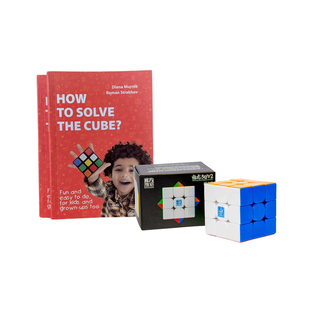 How to solve the Cube? (Book) Combo Pack: MoYu Meilong 3M V2, How to s ...