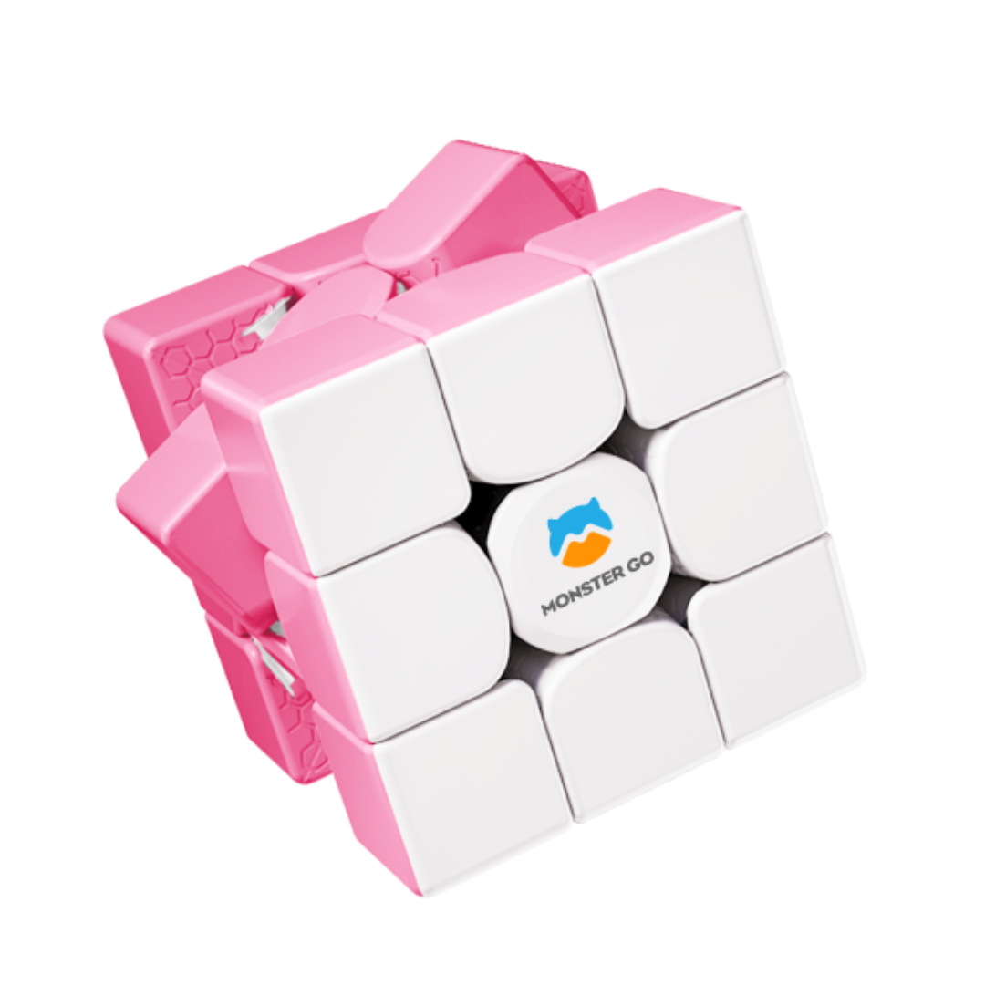 Monster Go By Gan Cloud Pink 3X3 Trainer Cube - Starter Series – Cubuzzle