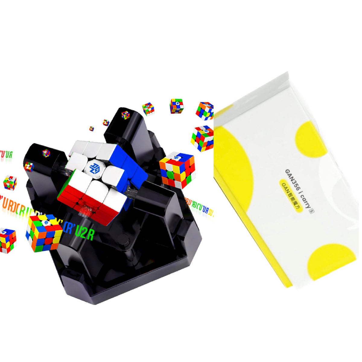 GAN Robot & GAN 356 i Carry S Stickerless Cube Set freeshipping - Cubuzzle