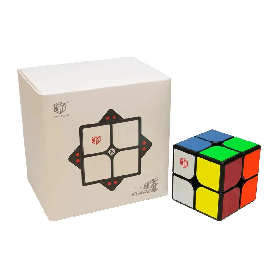 Qiyi X-Man Flare 2x2 XMD Magnetic Speedcube Stickered Cube - Cubuzzle